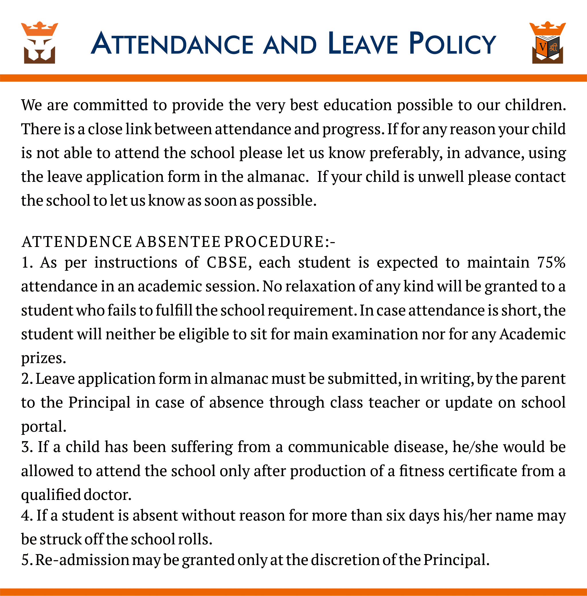 Attendance & Leave Policy