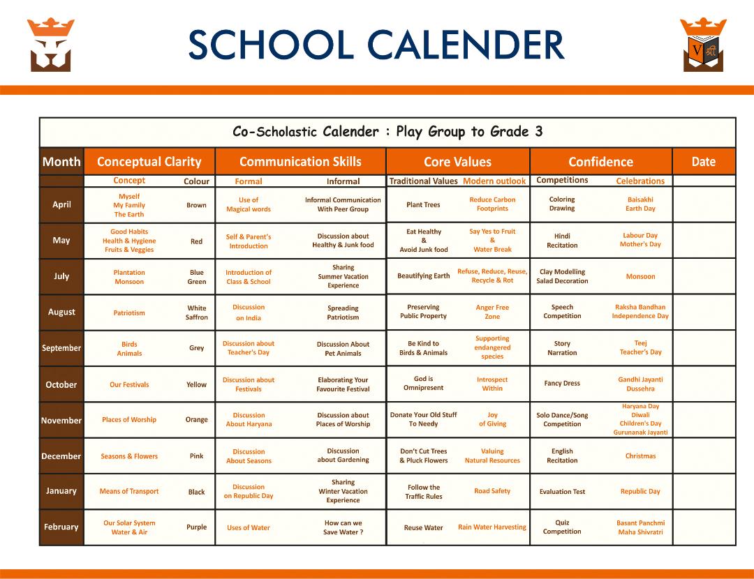 School Calender